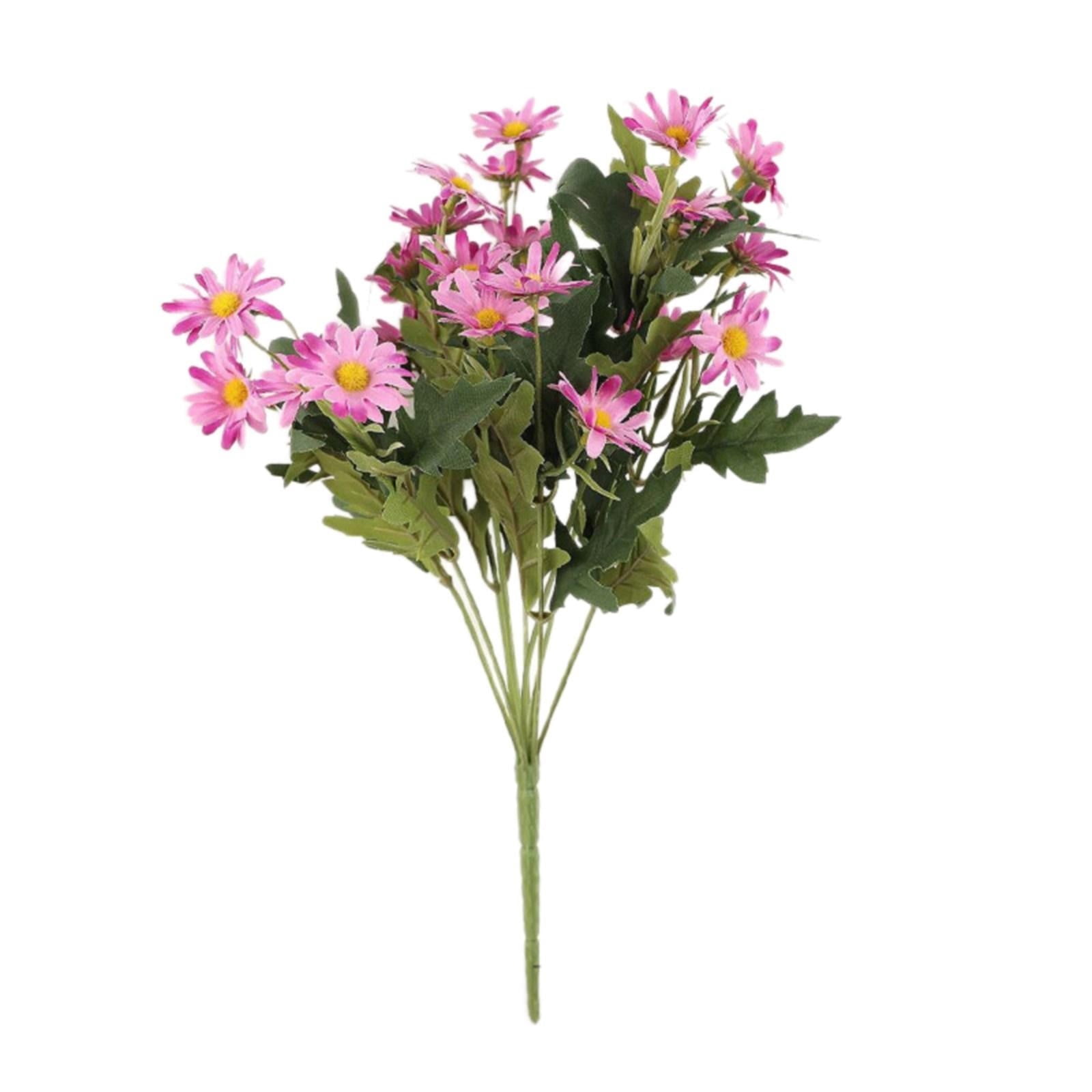 XIEULQP Large Silk Daisy Bouquet for Indoor/Outdoor Decor, Wildflower ...