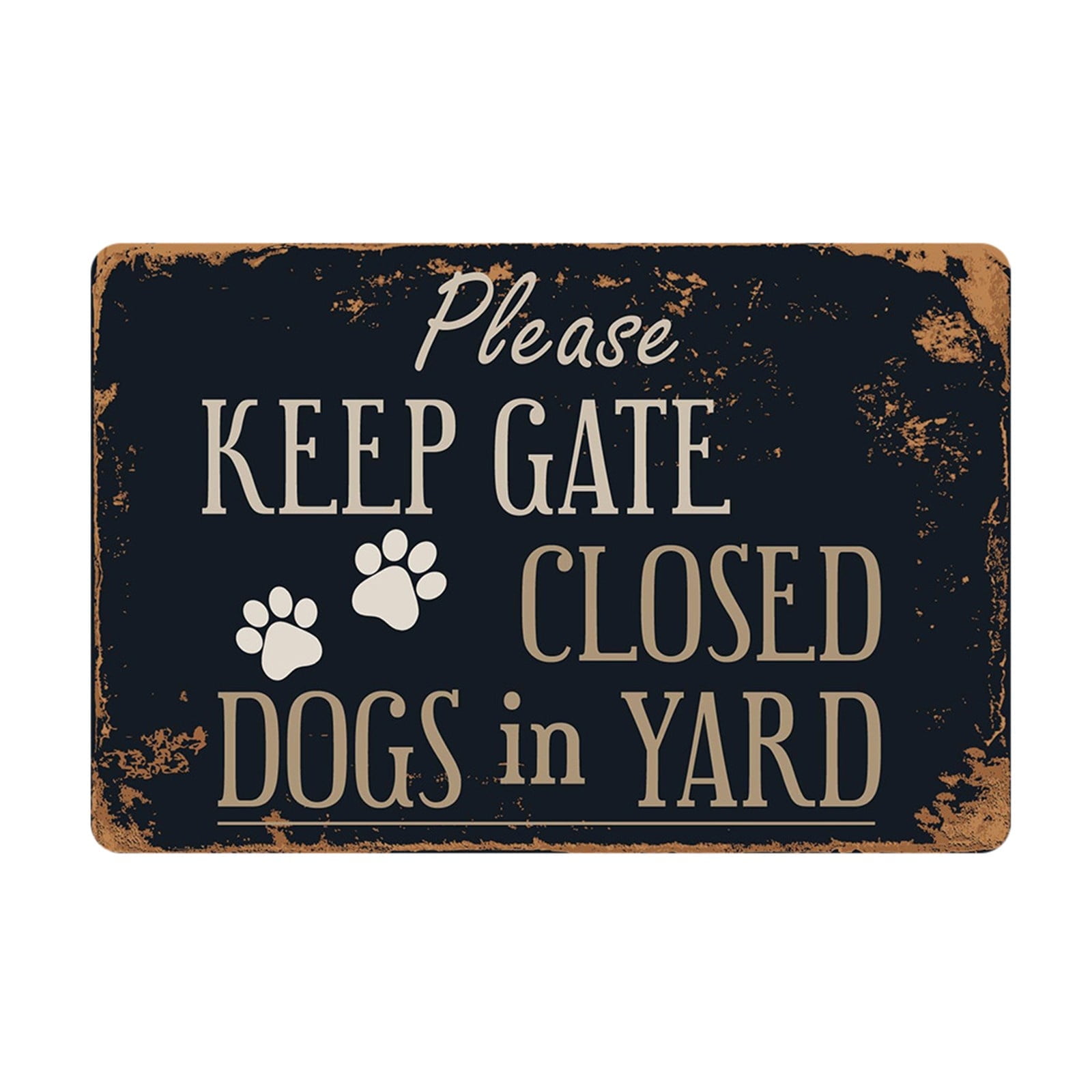 XIEULQP Metal Keep Gate Closed Sign 8x12in Rustic Farmhouse Wall Art ...