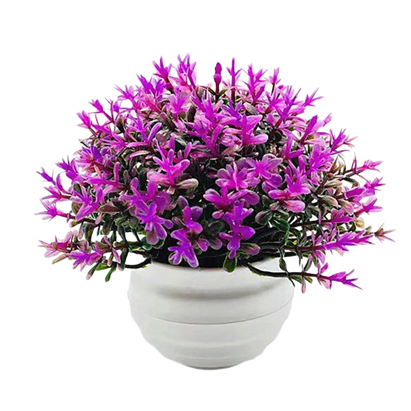 XIEULQP Mini Plastic Faux Plants in Pot/Small Topiary Shrubs Fake ...