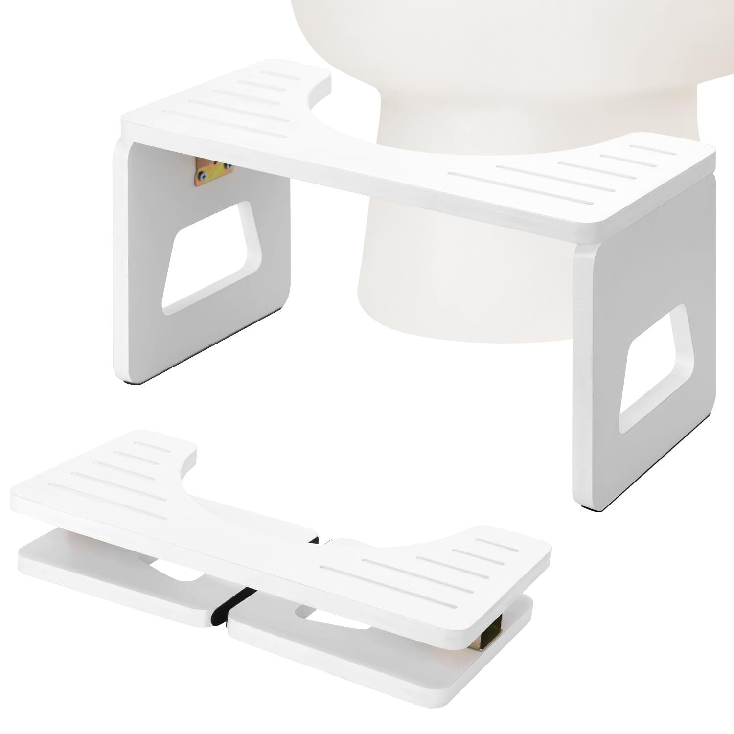 XIEZD Toilet Stool Squat Adult and Kids, Foldable Poop Stool for ...