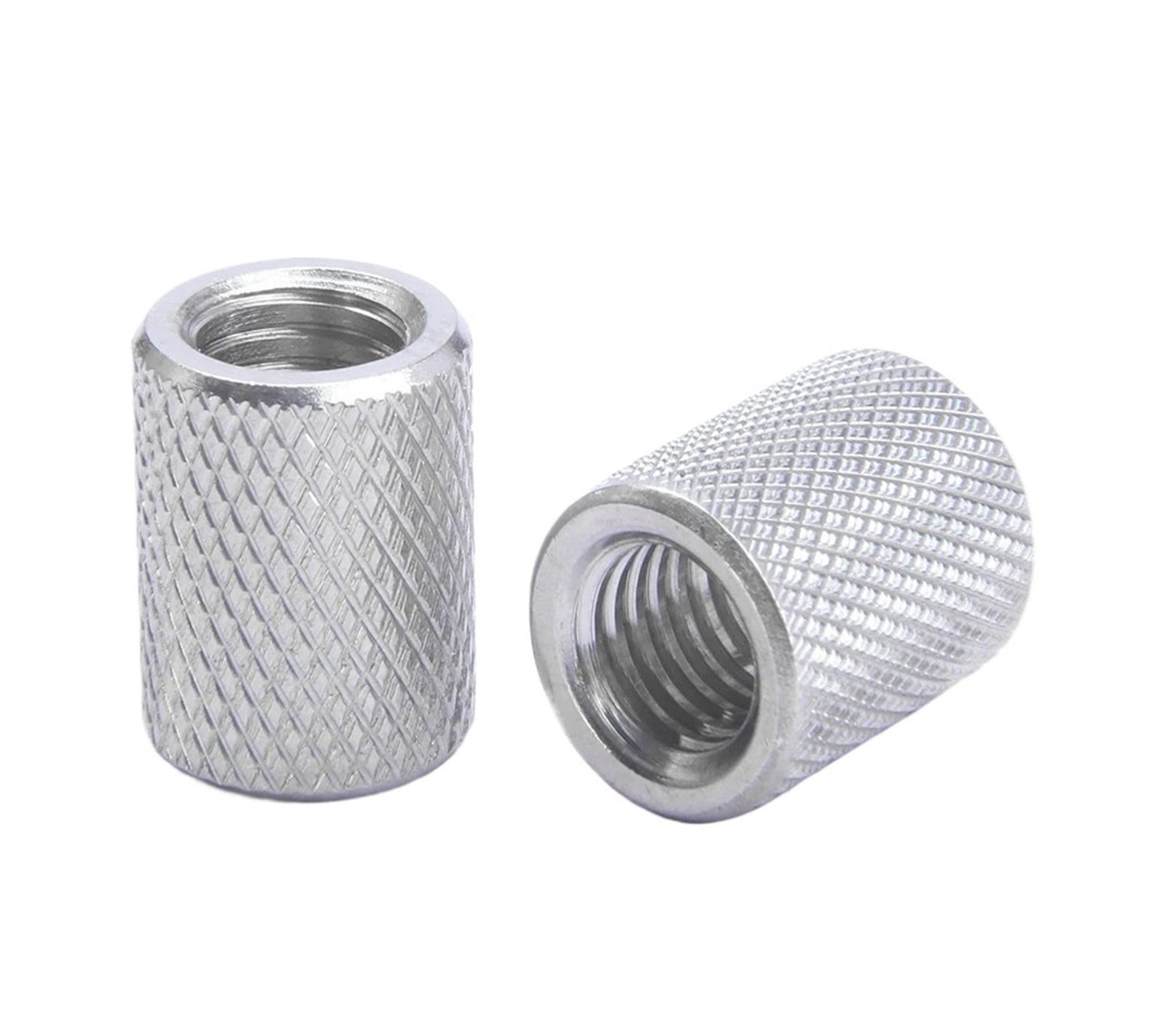 XIEZHID 1-5pcs Round Knurled Coupling Nut M3 M4 M5 M6 M8 M10 M12 M14 ...