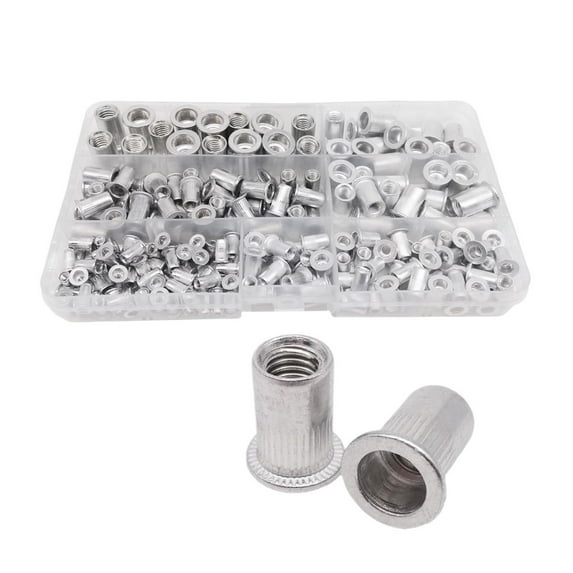 XIEZHID 1 Box 70/205/402pcs M3 M4 M5 M6 M8 304 A2-70 Stainless Steel Carbon Steel Aluminum Flat ...