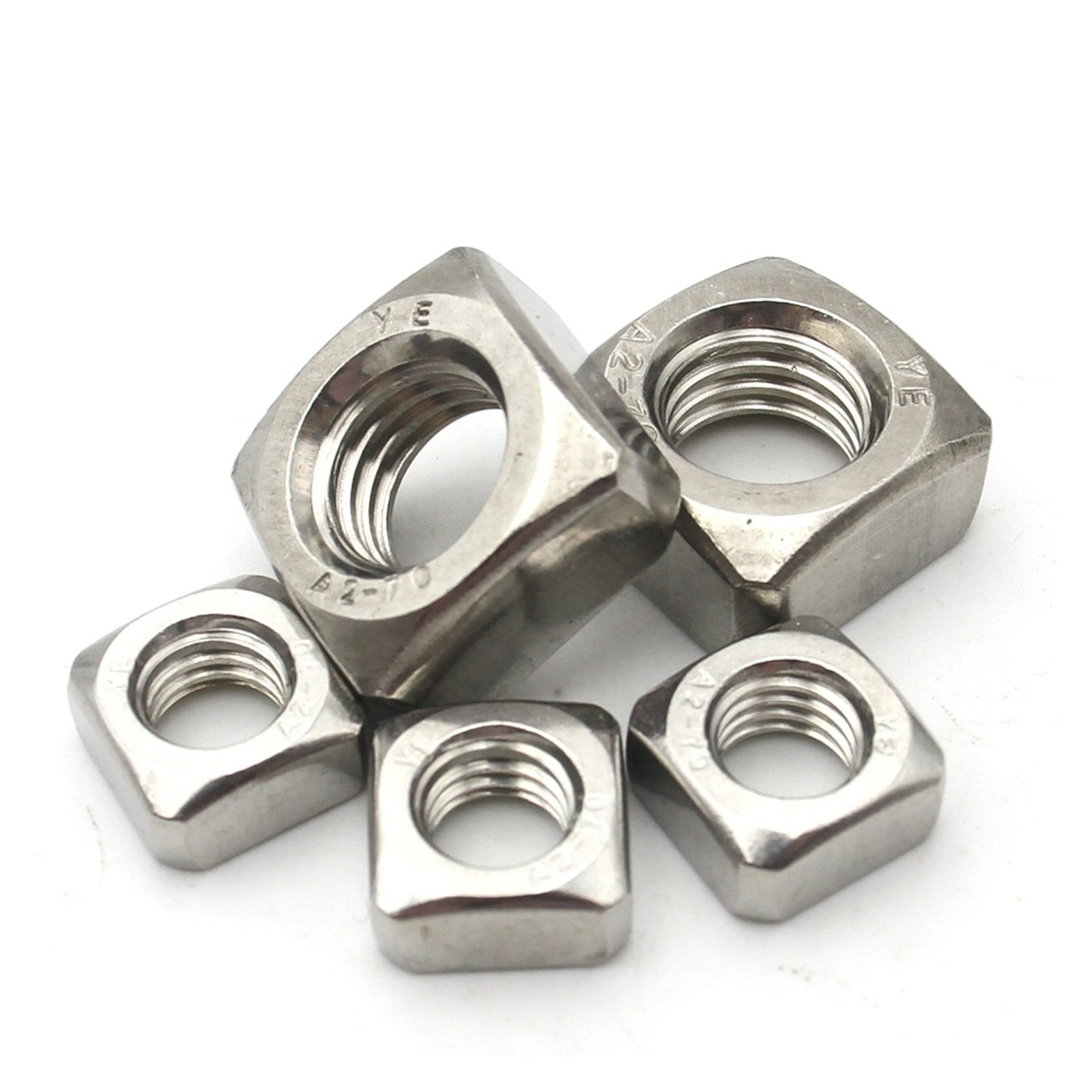 XIEZHID 2 /5 /10 /20 /50PCS 304 Stainless Steel Built in thin Nuts High Strength M3 M4 M5 M6 M8 ...
