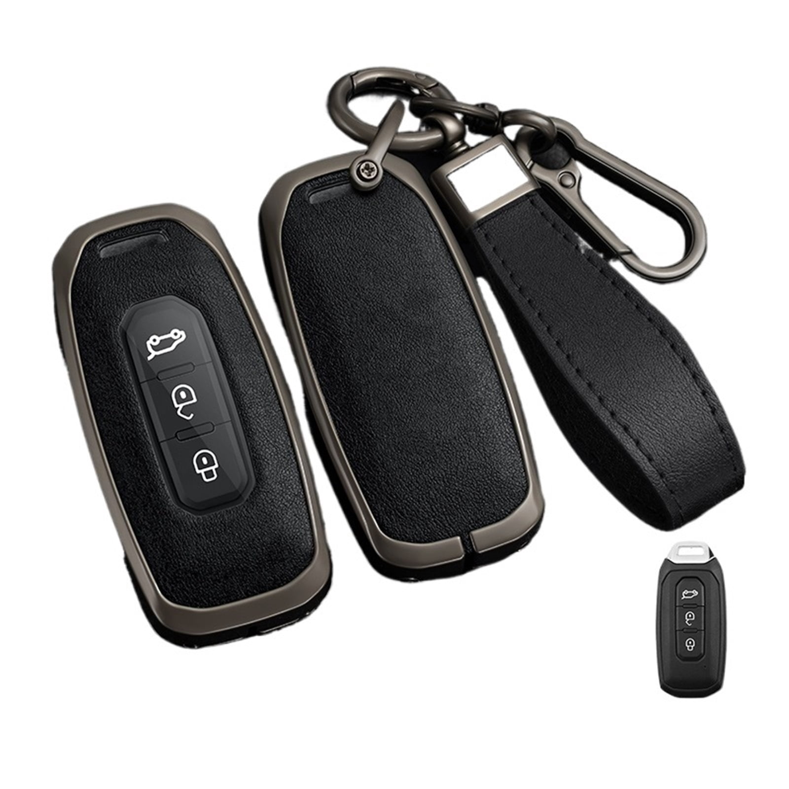 XIEZHID Car Key Cover Remote Control Fob Shell Protector Case Keychain ...