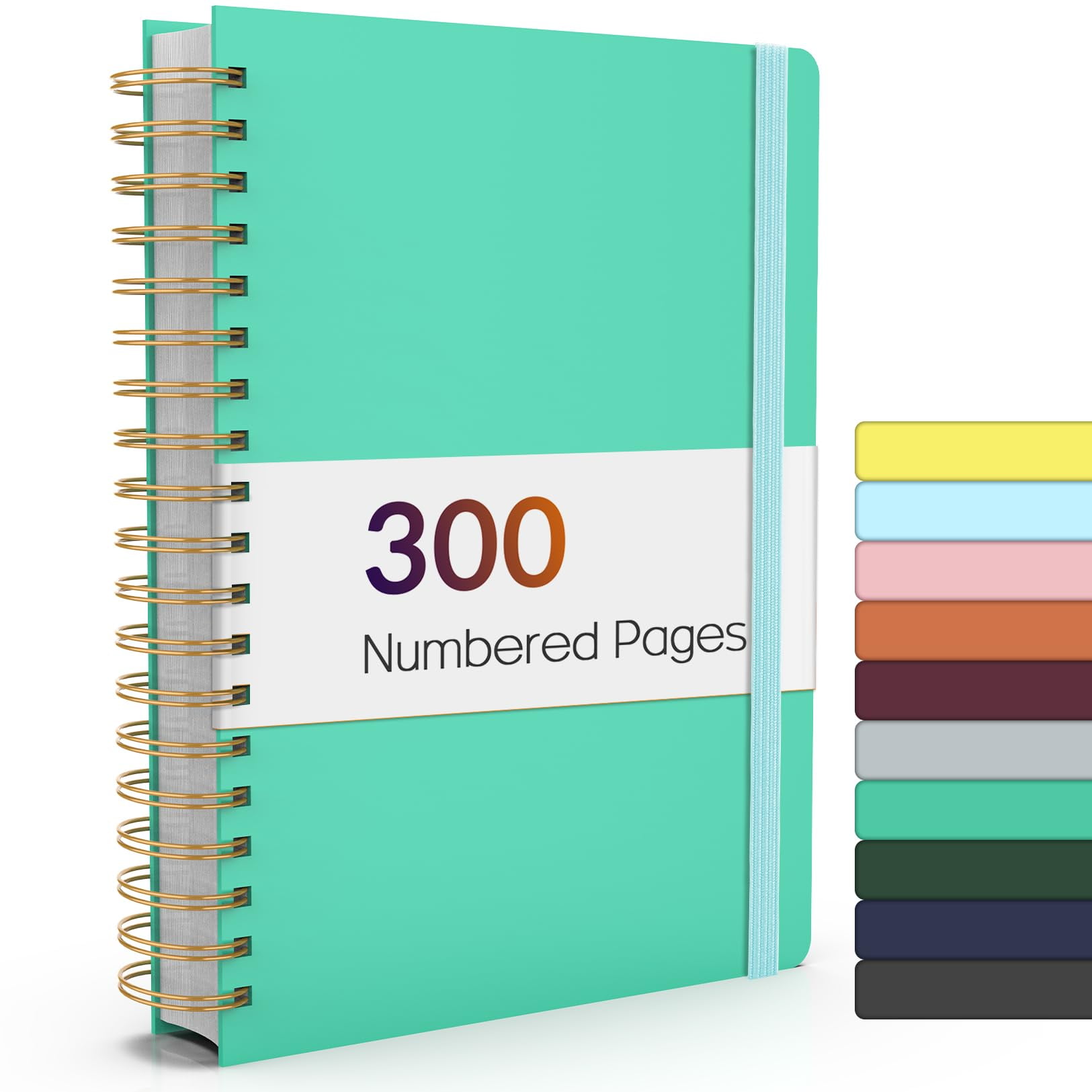 XIEZHID Forvencer A4 Lined Spiral Journal Notebook with 300 Numbered ...