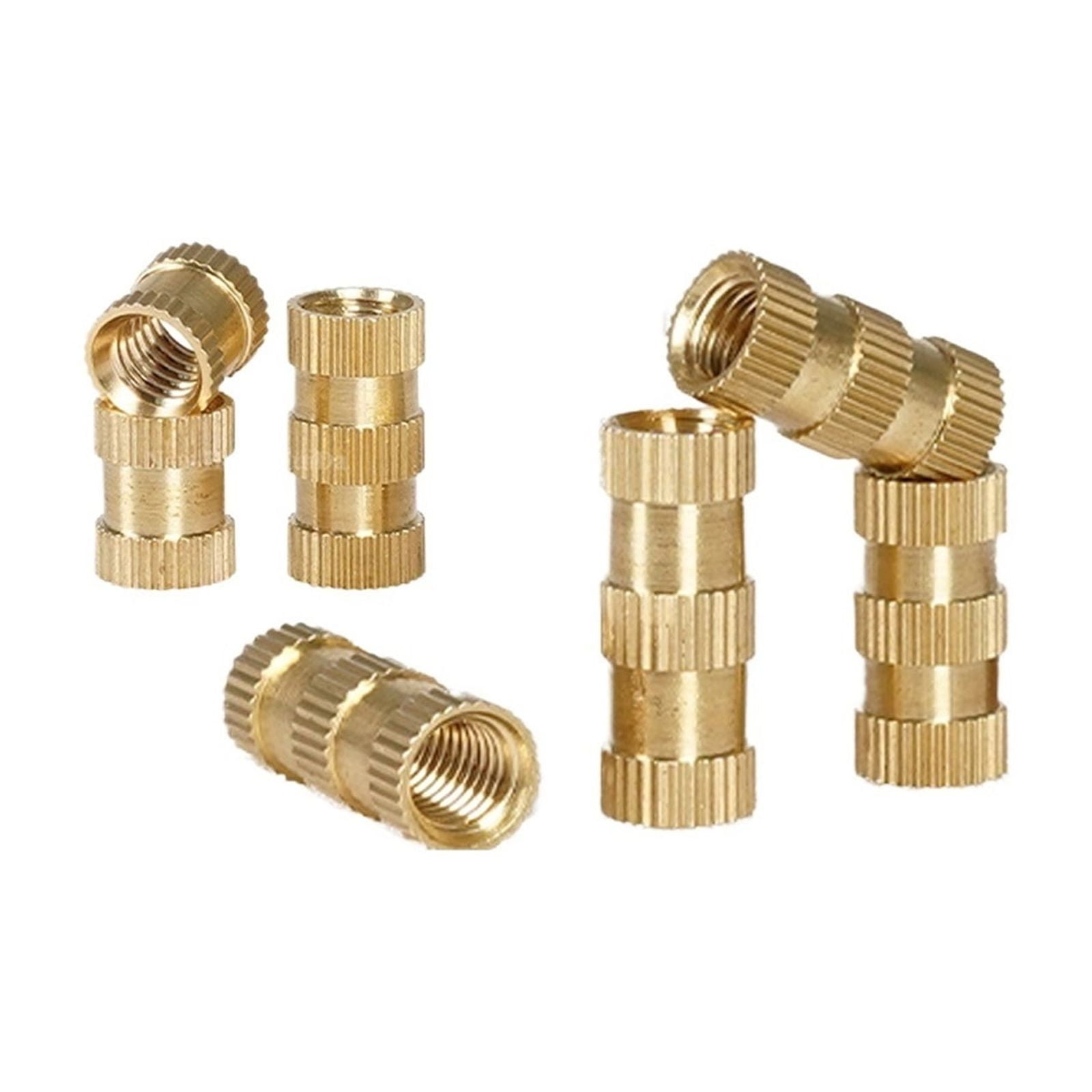 XIEZHID M2 M2.5 M3 M4 M5 M6 M8 M10 Brass Heat Threaded Insert Nut Hot Melt Knurled Injection ...