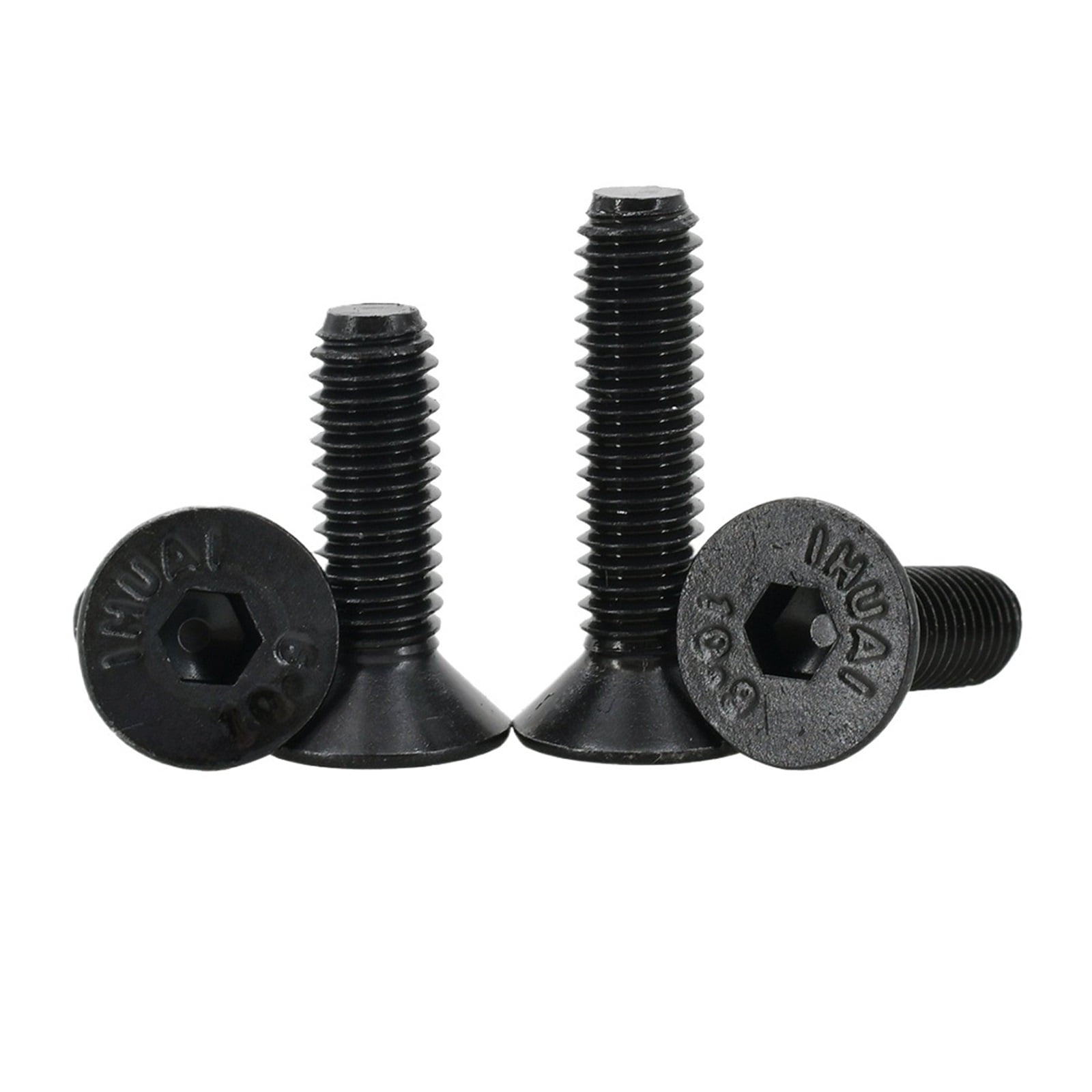 XIEZHID M2 M2.5 M3 M4 M5 M6 M8 M10 M12 Hex Screw Black Grade 10.9 ...