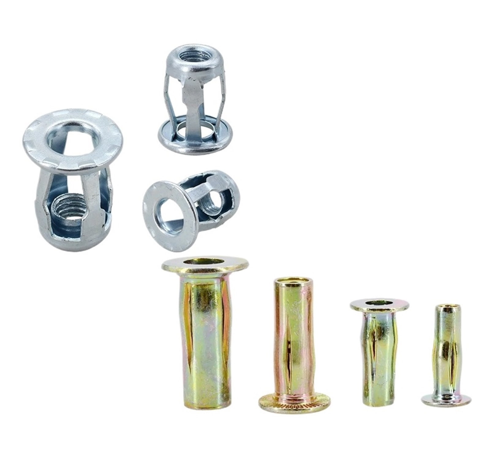 XIEZHID M3-M12 Jack Nuts Slotted Petal Shape Metal Nut Molly Flat ...