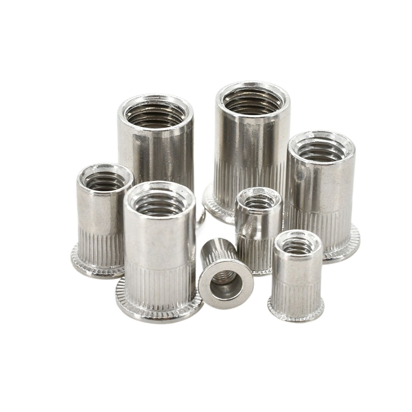 XIEZHID Petal Shape Metal Jack Nut Carbon/Stainless Steel Rivet Nut Rivnut Flat Expansion Clamp ...