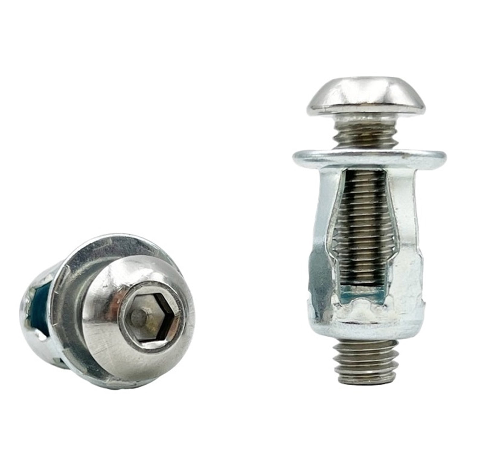 XIEZHID Petal Shape Metal Rivet Nut Screw Bolt Set Hexagon Screws Panel ...