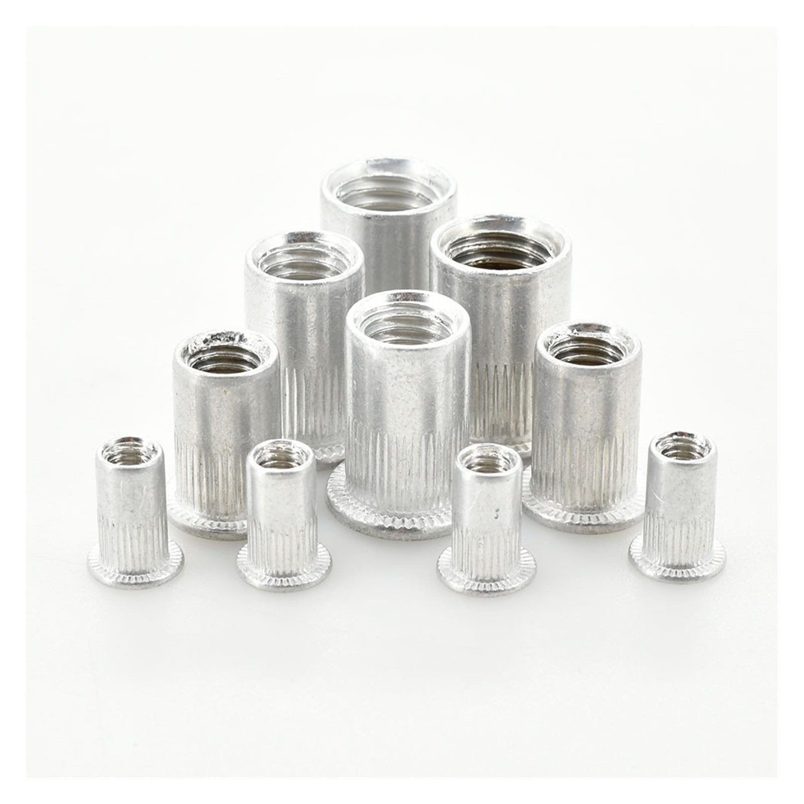 XIEZHID Slotted Petal Shape Nuts Flat Thread Insert Nuts Panel Clamp ...