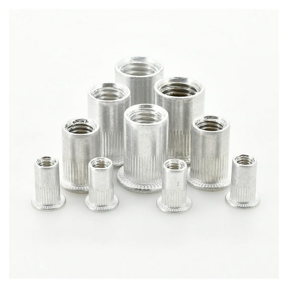 XIEZHID Slotted Petal Shape Nuts Flat Thread Insert Nuts Panel Clamp ...