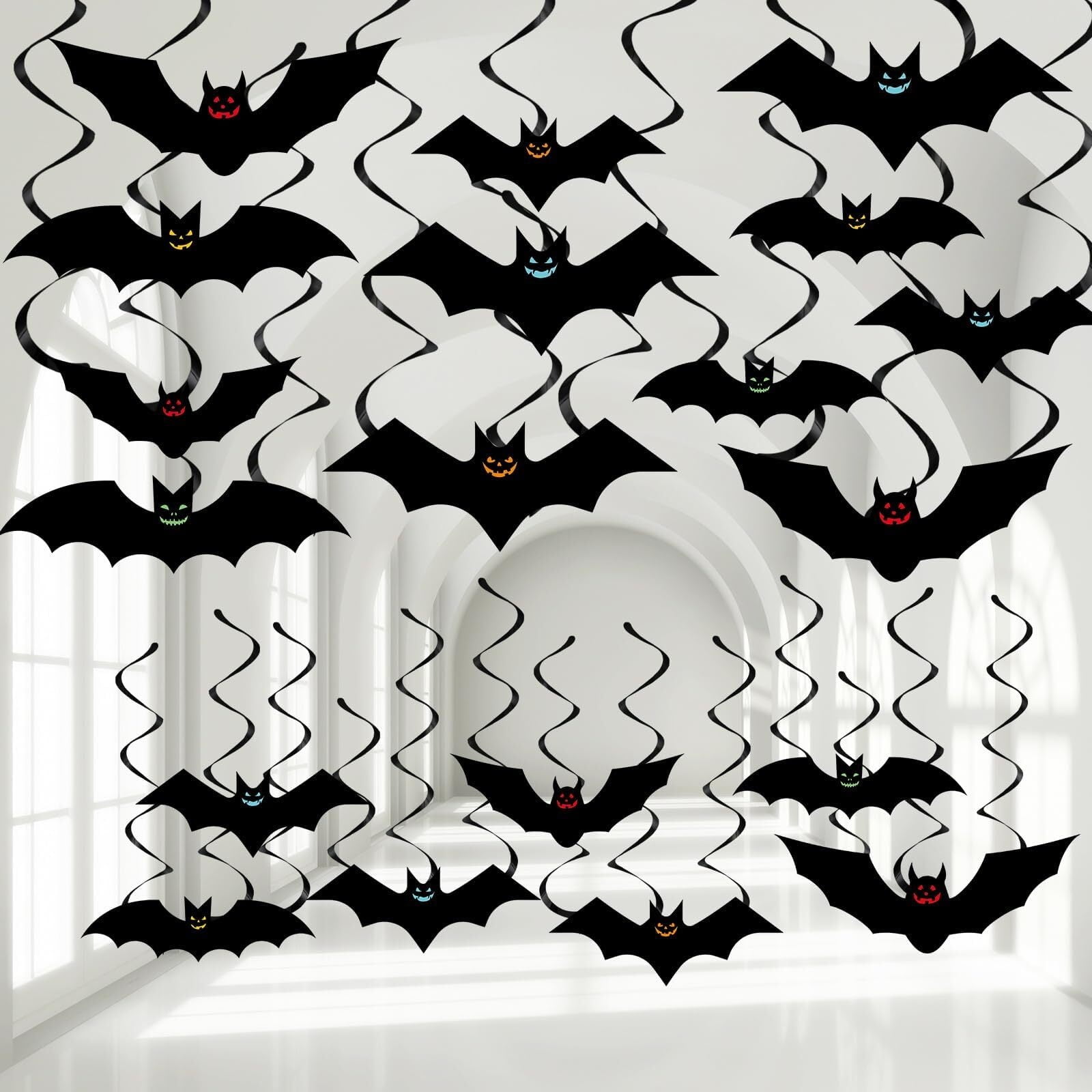 XIEzd 30pcs Halloween Hanging Swirl Decorations Halloween Party Favors ...