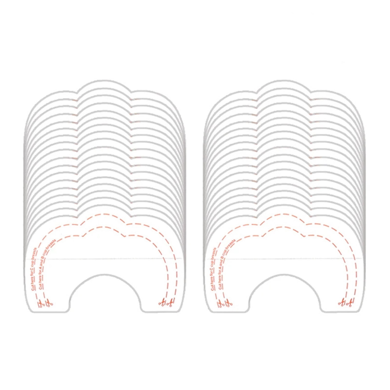 XIEzd Clear Tape Sticker Chest Pull Tape Clear Self-adhesive Strapless ...