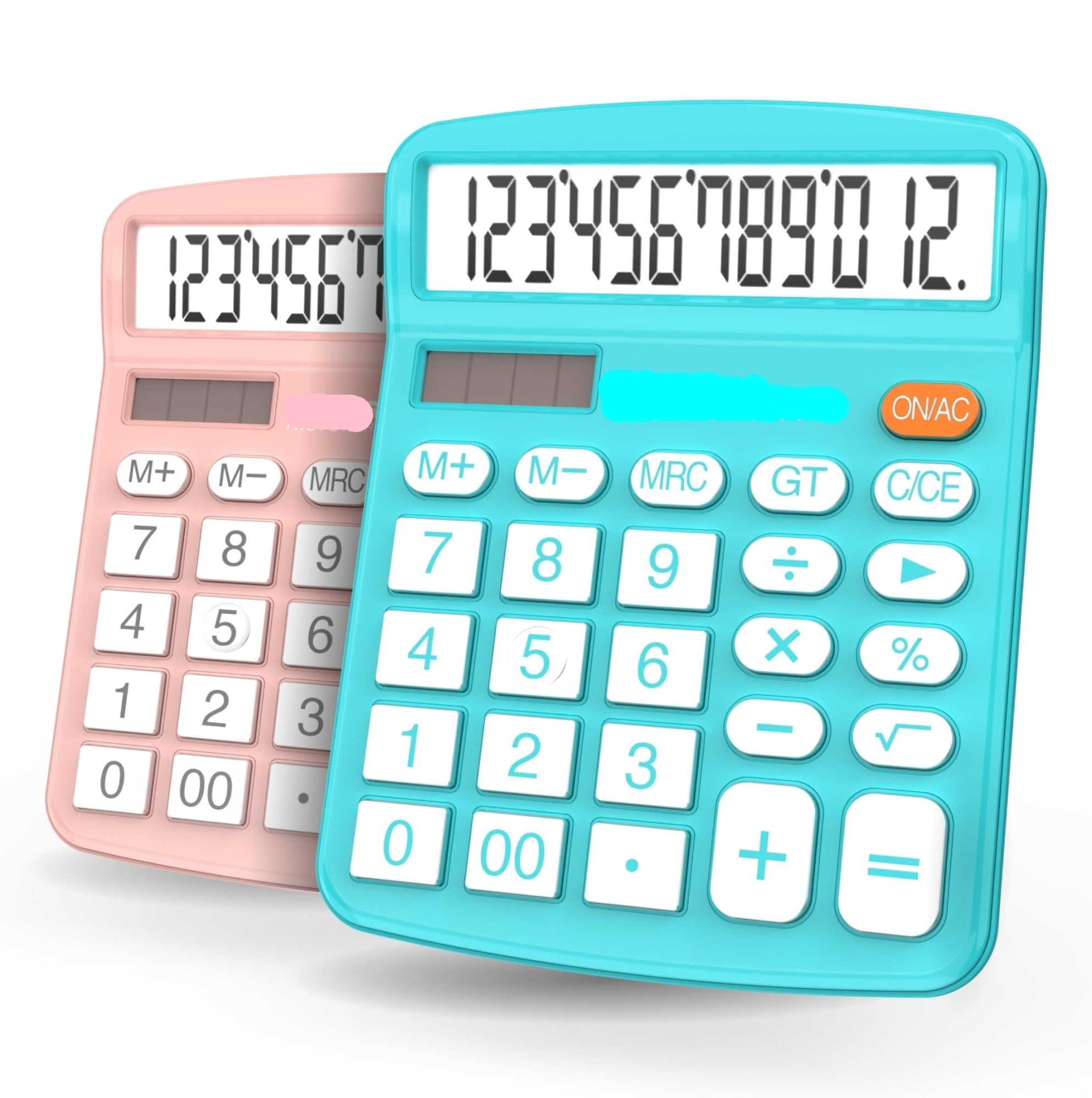 Xiezd Desktop Calculator 2 Pack 12 Digit With Large Lcd Display And Sensitive Button Solar