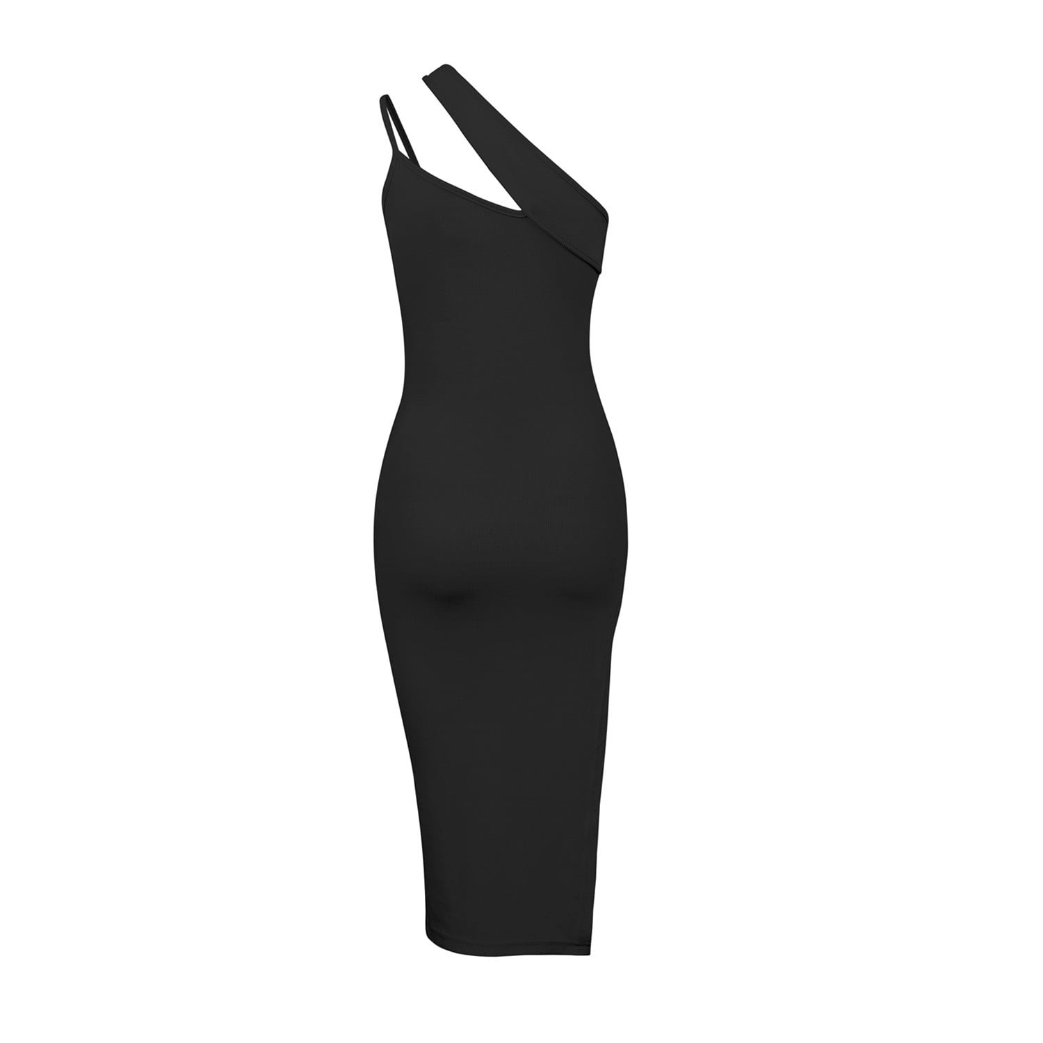 Xifhui Plus Size Formal Dresses For Women Slouchy Open Shoulder Dress Sexy Solid Color Slim