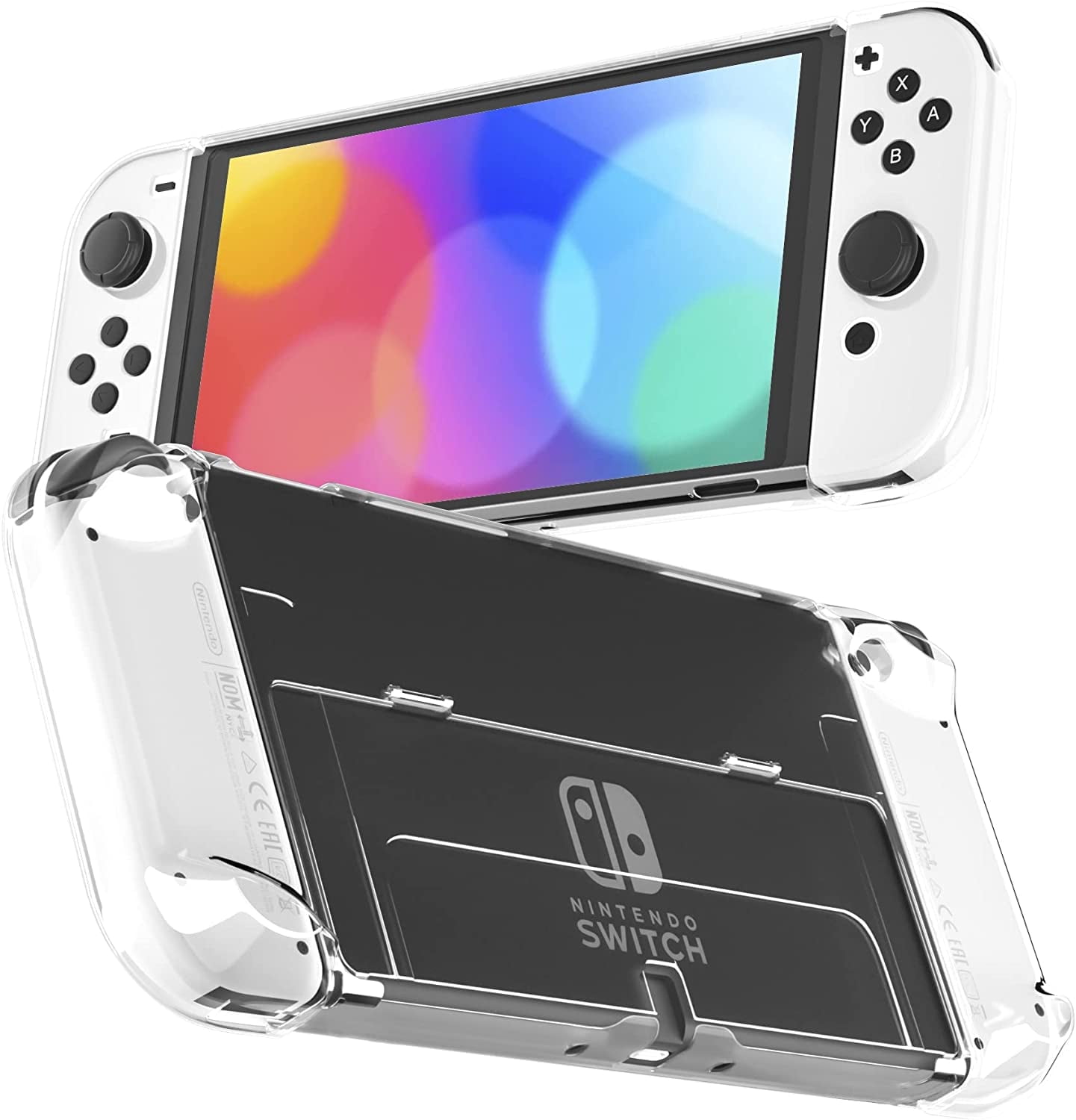 XIHAMA 3 in 1 Case for Nintendo Switch OLED, Clear Dockable Shell ...