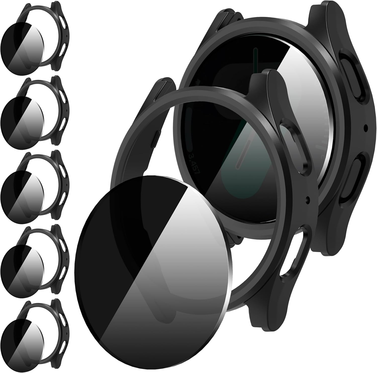XIHAMA 5 Pcs Screen Protector for Samsung Galaxy Watch 7 40 mm Case ...