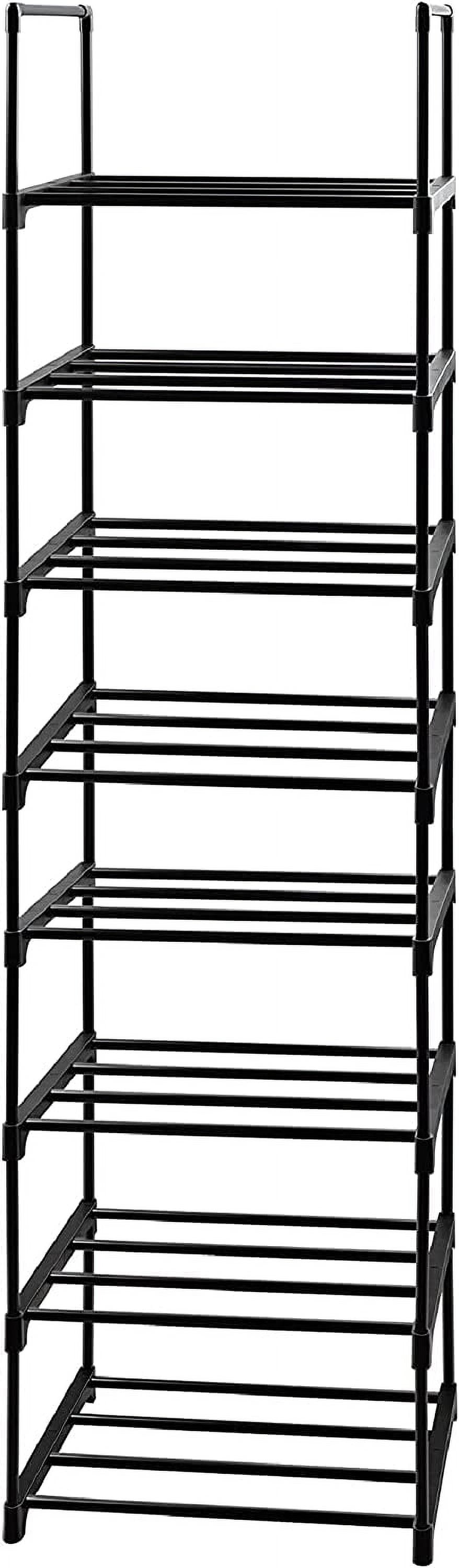 XIHAMA 8 Tier Metal Sturdy Shoe Rack, 8 Tier Tall Shoe Storage ...