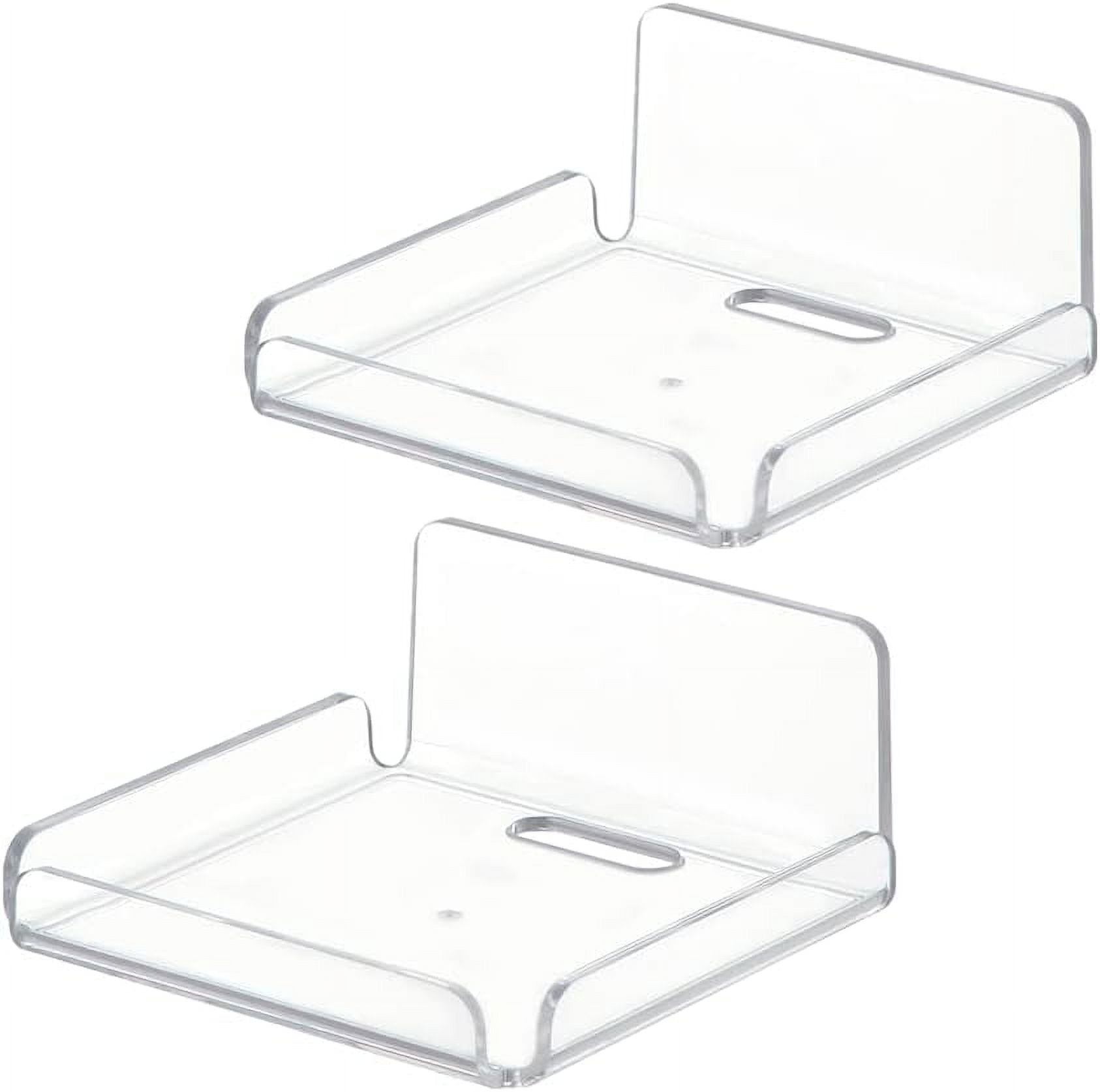 XIHAMA Acrylic Floating Small Wall Shelves,Mini Wall Mounted Hanging ...