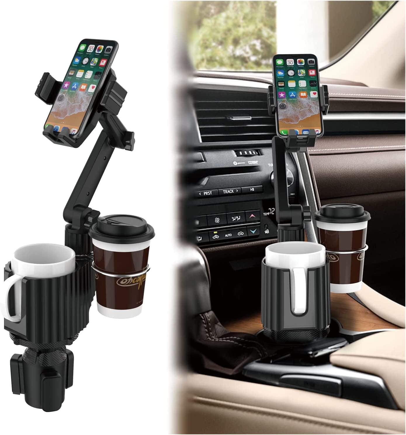 XIHAMA Car Cup Holder Phone Mount,Universal Auto Cell Phone Stand with ...