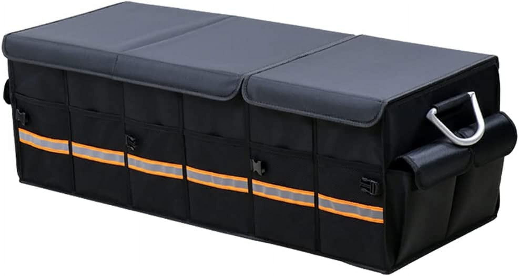 XIHAMA Car Trunk Organizer with Lid, Collapsible Car Trunk Storage ...