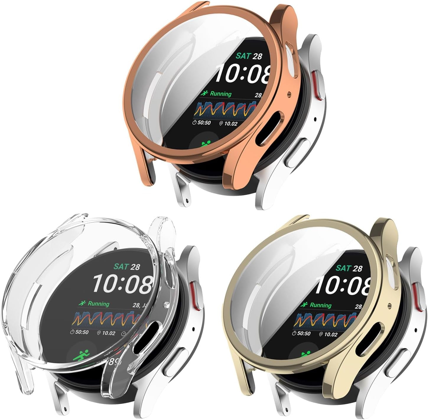 XIHAMA Compatible with Samsung Galaxy Watch 7 44mm 40mm Screen ...