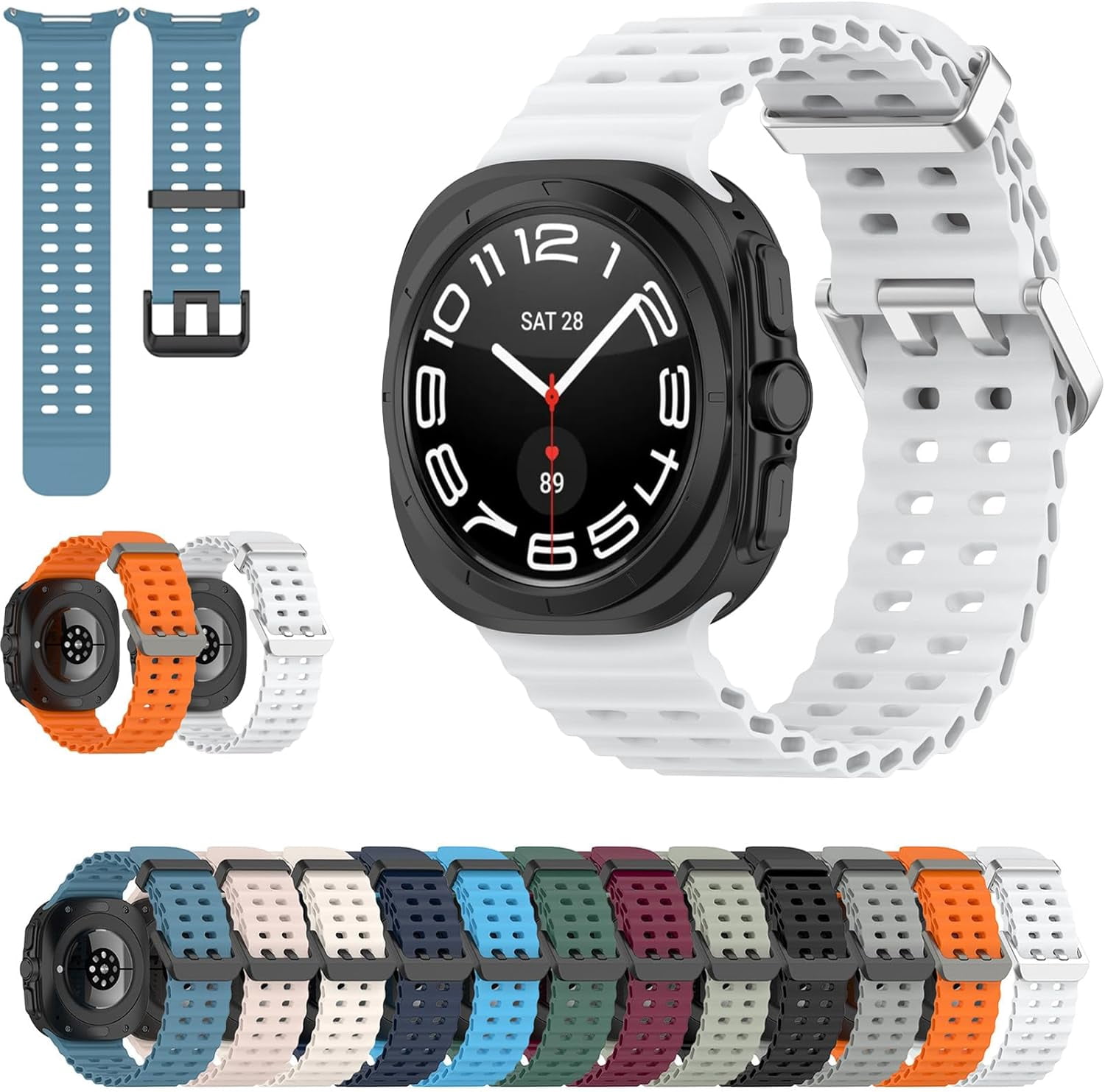 XIHAMA Compatible with Samsung Galaxy Watch 7 Ultra 47mm Band ...