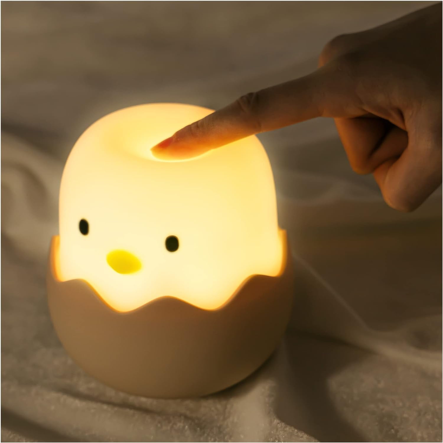 XIHAMA Cute Egg Night Light for Baby Nursery, Dimmable Kawaii Silicone ...