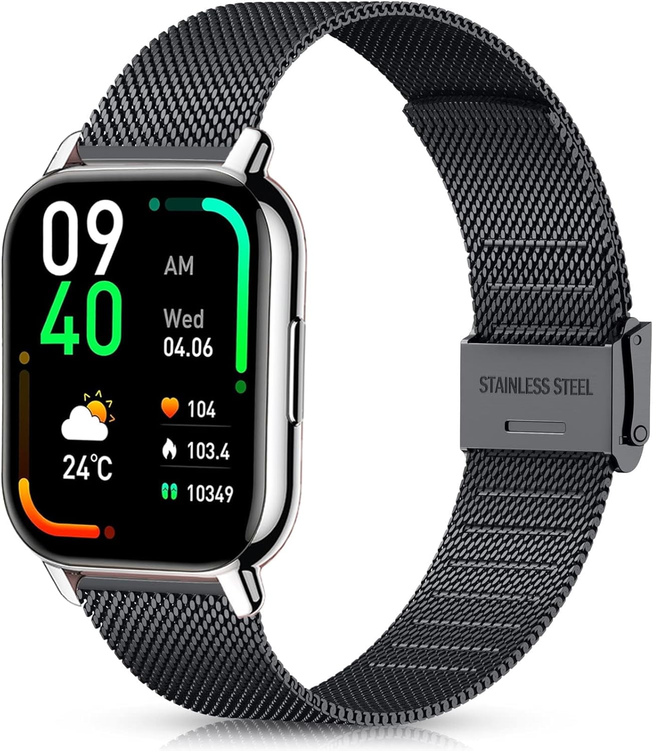 XIHAMA Metal Bands Compatible with Fitpolo Smart Watch IDW13/IDW16 ...