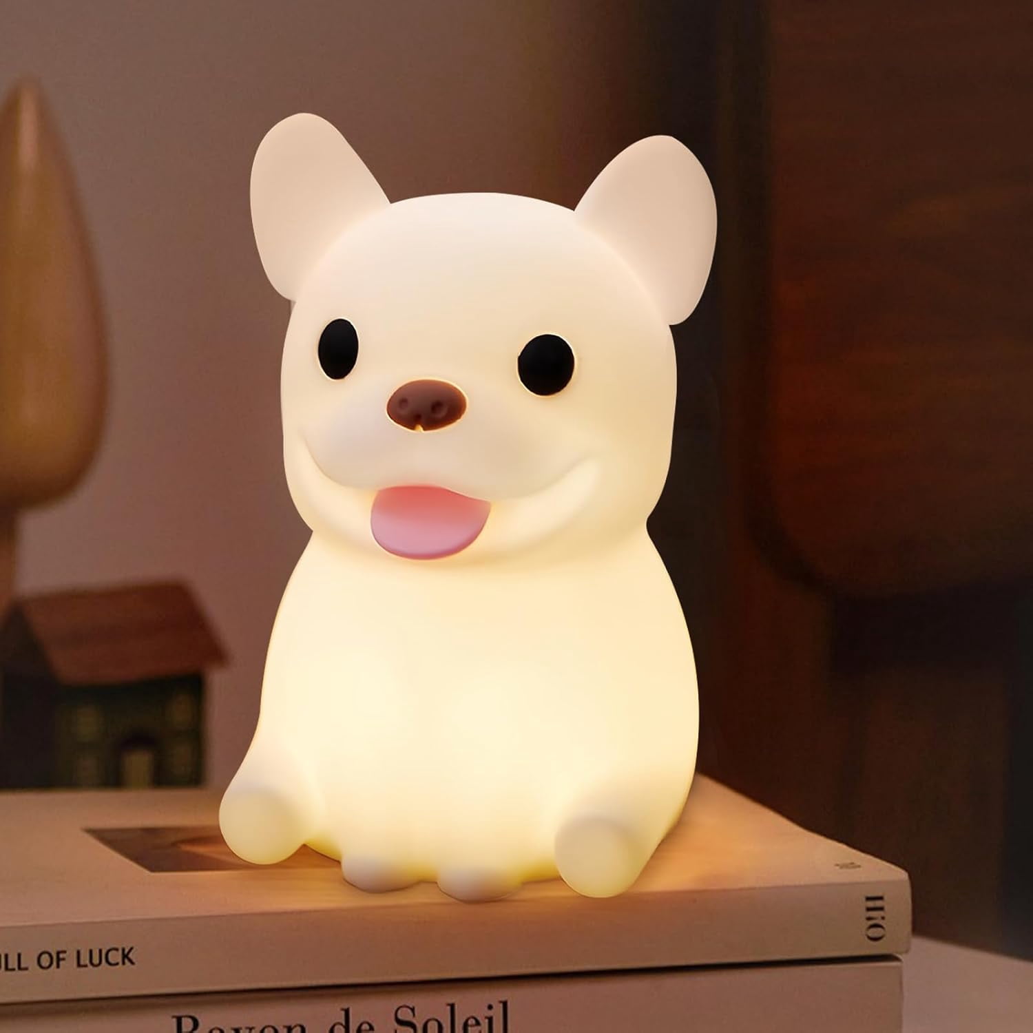 XIHAMA Night Light for Kids, Cute Silicone Puppy Nursery Light for Baby ...