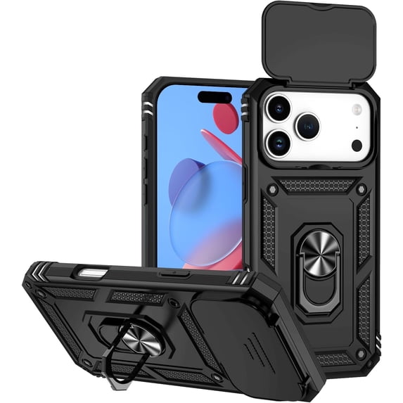 XIHAMA Phone Case,Compatible with iPhone 17 Pro Max with Metal Ring ...