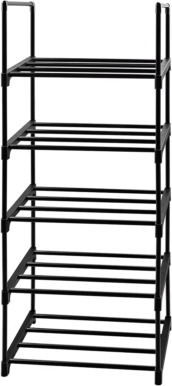 XIHAMA Shoe Rack 5 Tier Tall Shoe Storage Organizer, 5 Tier Metal ...