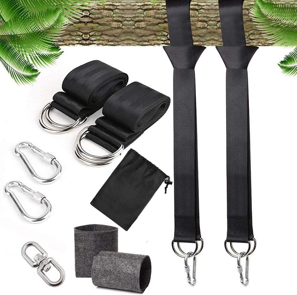XIHAMA Tree Swing Hanging Straps Kit Holds 2600 lbs 5ft Adjustable ...