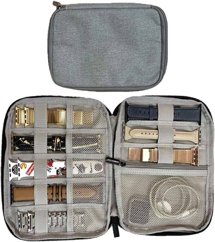 XIHAMA Watch Band Organizer - Watch Straps Holder Carrying Case Storage ...