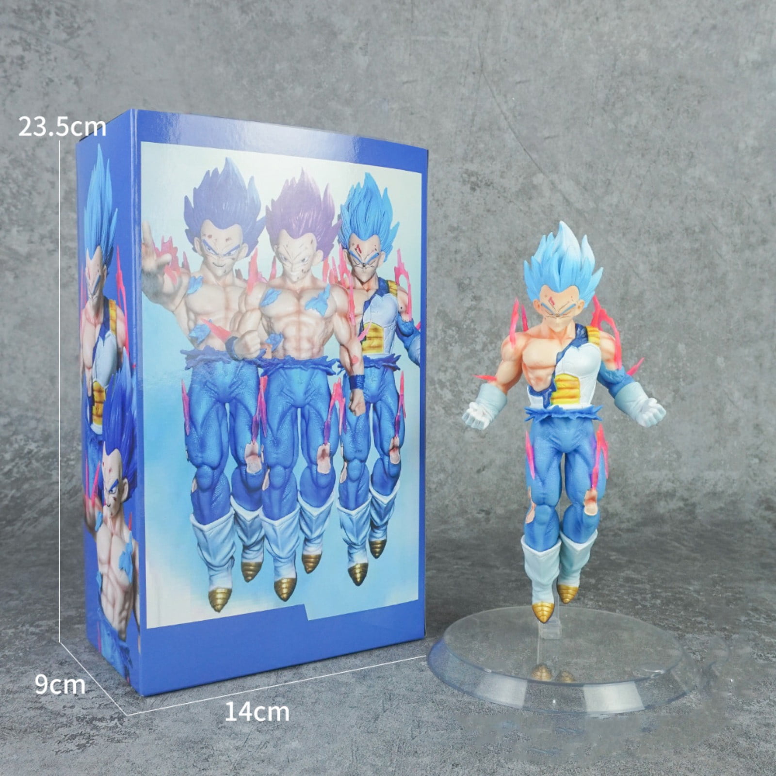 XIIHAA 9 Inch Dragon Ball Super - Super Saiyan Blue Vegeta Figurine ...