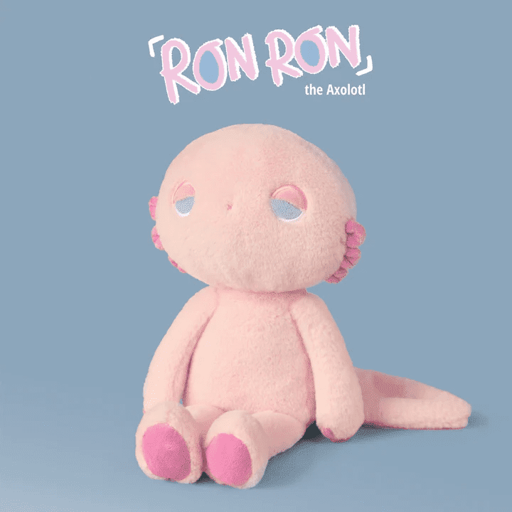 XIIHAA Doozie Drowsy RON RON the Axolotl Sleepy-Eyed Collection Stuffed ...
