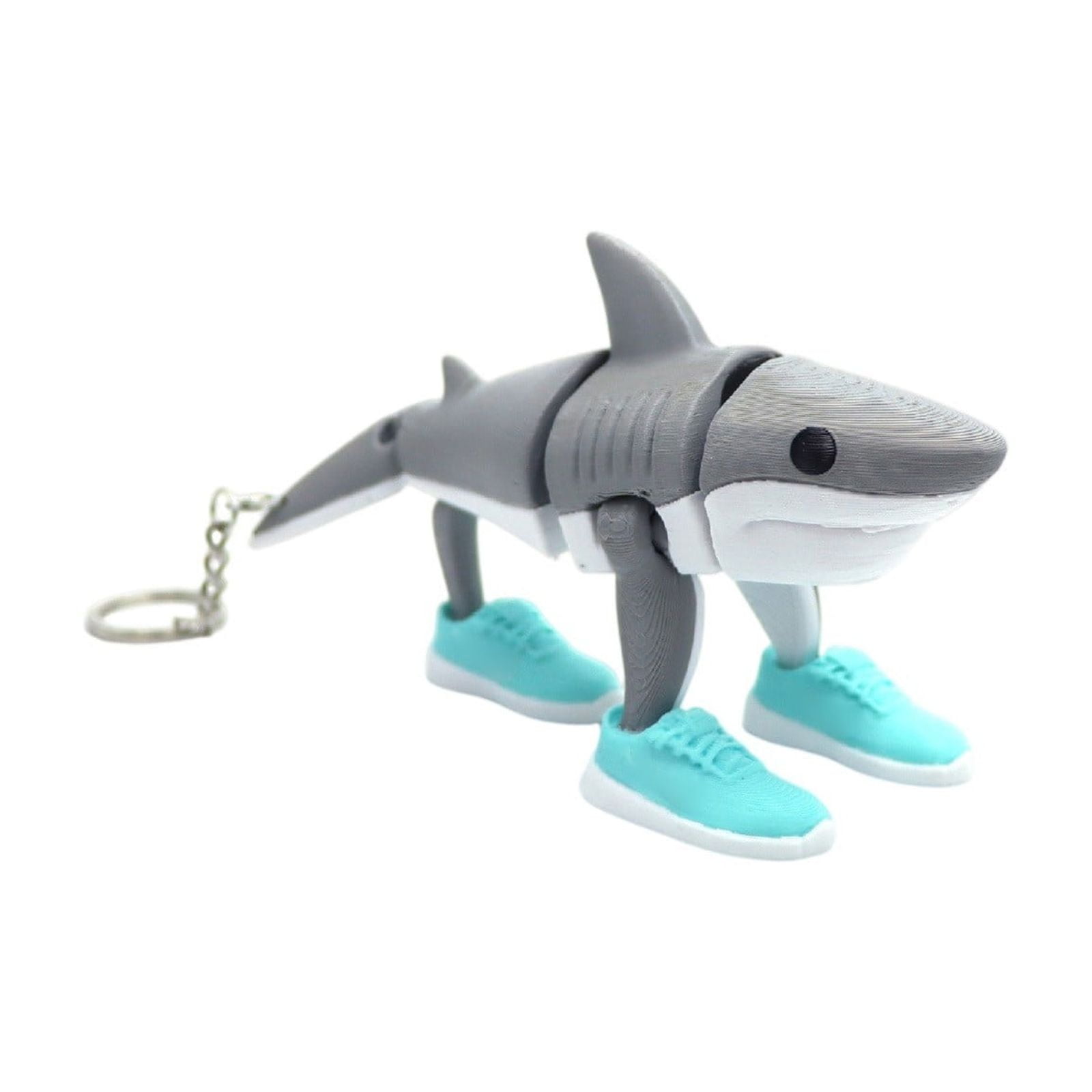XIIHAA Italian Brainrot Shark Keychain with Sneakers, 3D Printed ...
