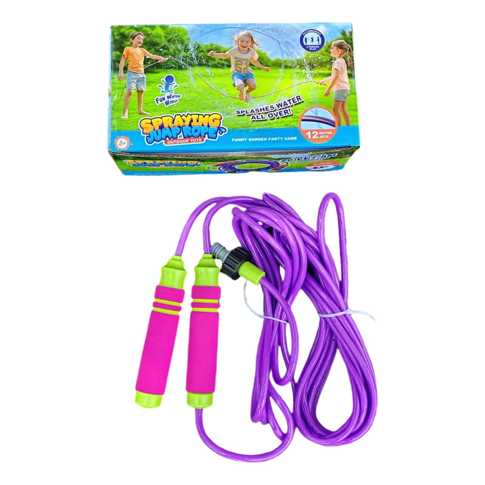 XIIHAA Water Sprinkler Jump Rope Toy for Kids – 26.25ft Splash Rope ...