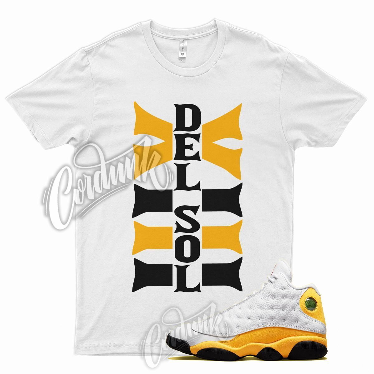 XIII T Shirt for J1 13 Del Sol University Yellow Red Gold Pollen 1 ...