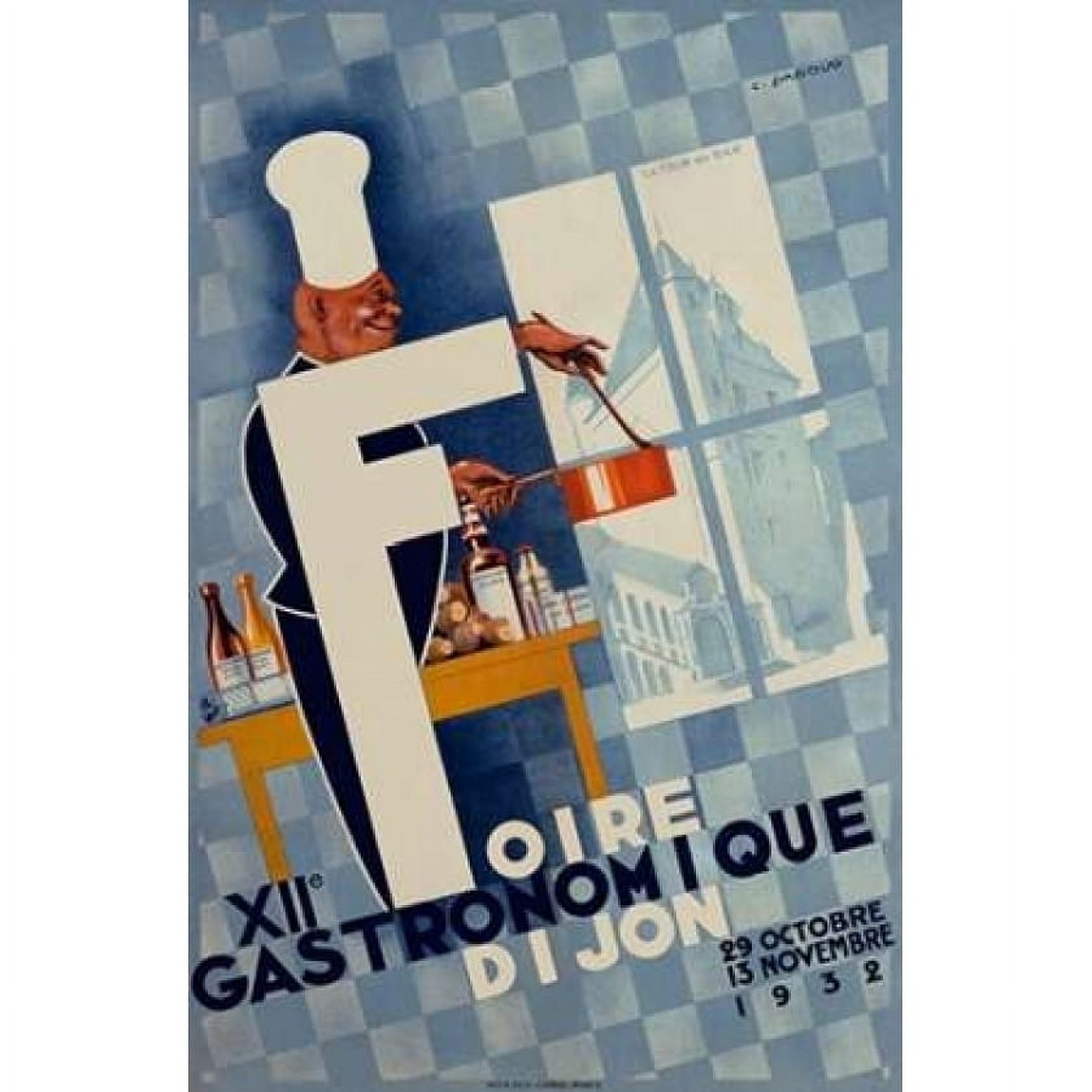 XIIe Foire Gastronomique/Dijon Poster Print by C. Gadoud - Walmart.com