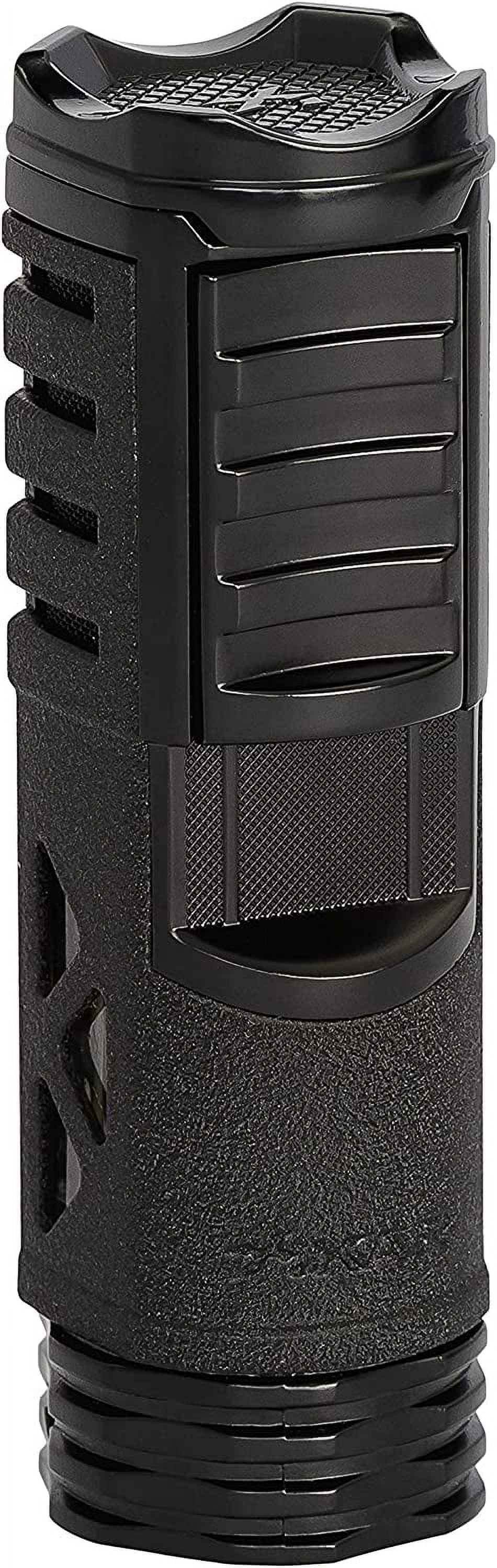XIKAR Tactical Single-Jet Lighter, Black - Powerful Flame, Rugged ...