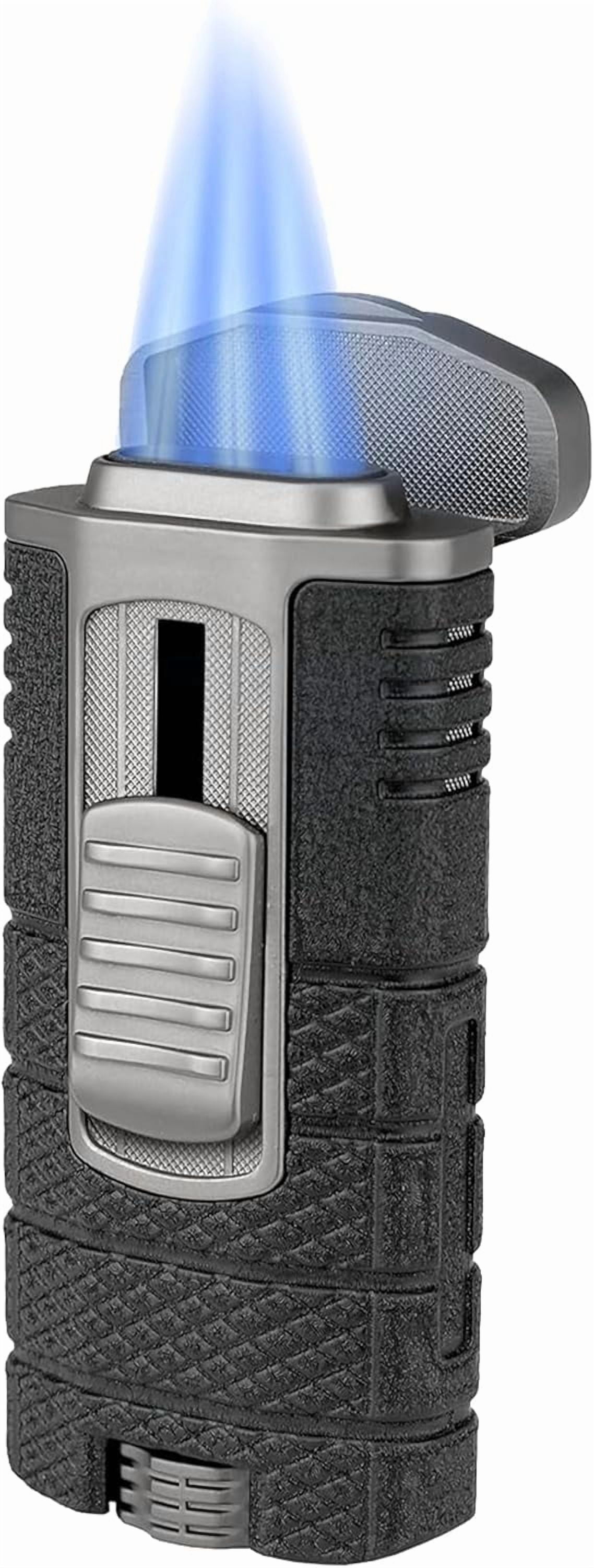 XIKAR Tactical Triple-Jet Lighter, Black and Gunmetal | Powerful Jet ...