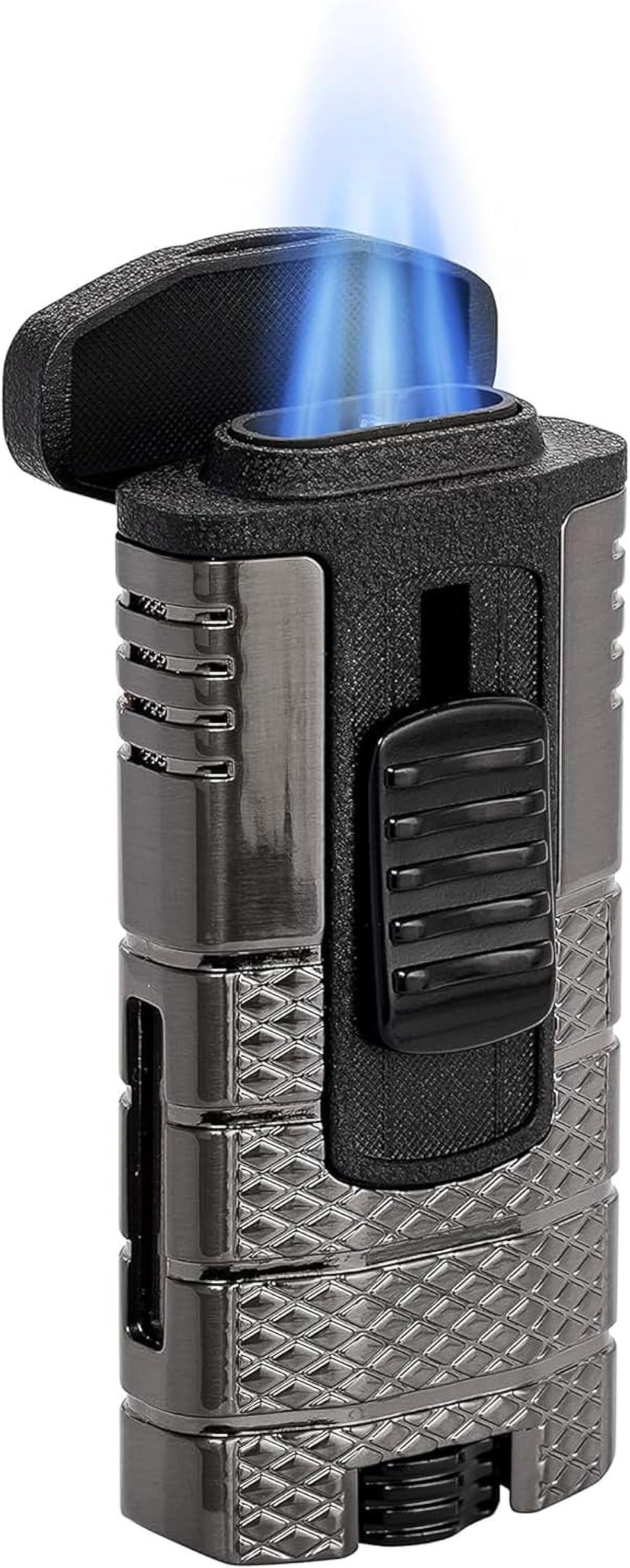 XIKAR Tactical Triple-Jet Lighter, Gunmetal and Black | Powerful Jet ...