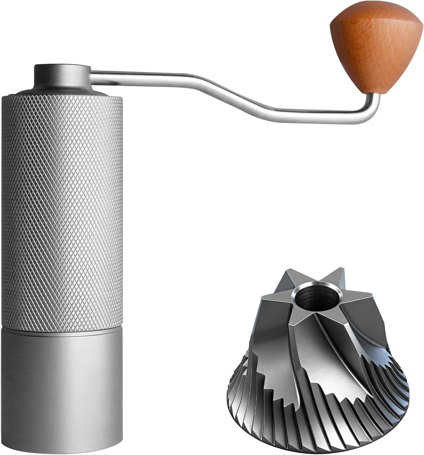 XIMEI Manual Coffee Grinder Adjustable Stainless Steel Burrs Portable XIMEI Manual Coffee Grinder Adjustable Stainless Steel Burrs Portable