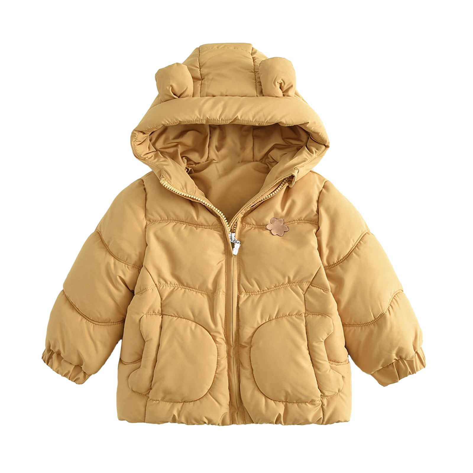 XIMIN Baby Mid-Length Puffer Coat Boys Girls Warm Quilted Winter Jacket ...