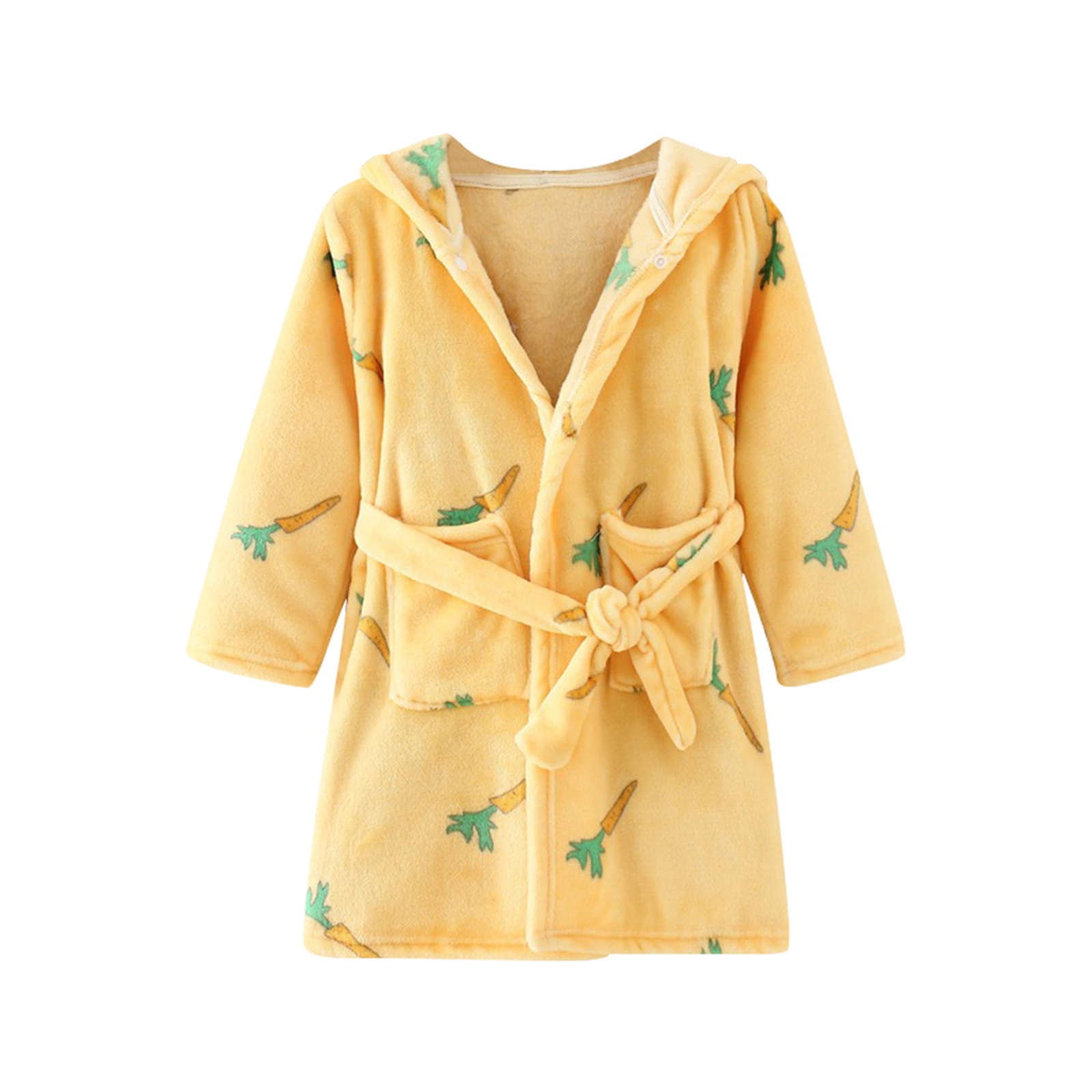 XIMIN Cute Housecoat Gowns Toddlers Kids Hooded Boys Girls Soft Flannel ...