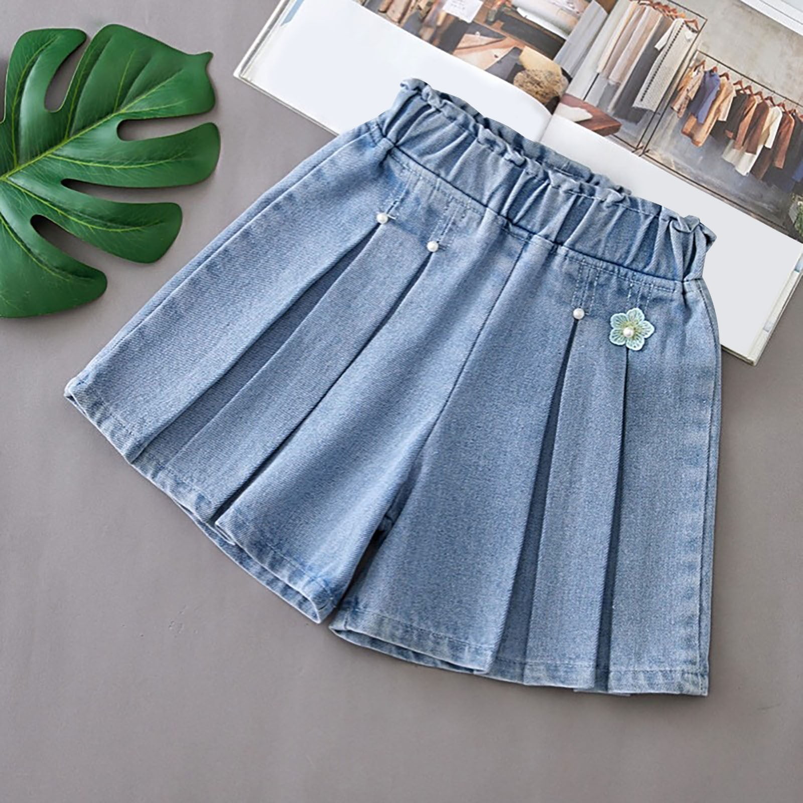 XIMIN Cute Jean Shorts for Teen Girls High Waisted Casual Denim Shorts ...