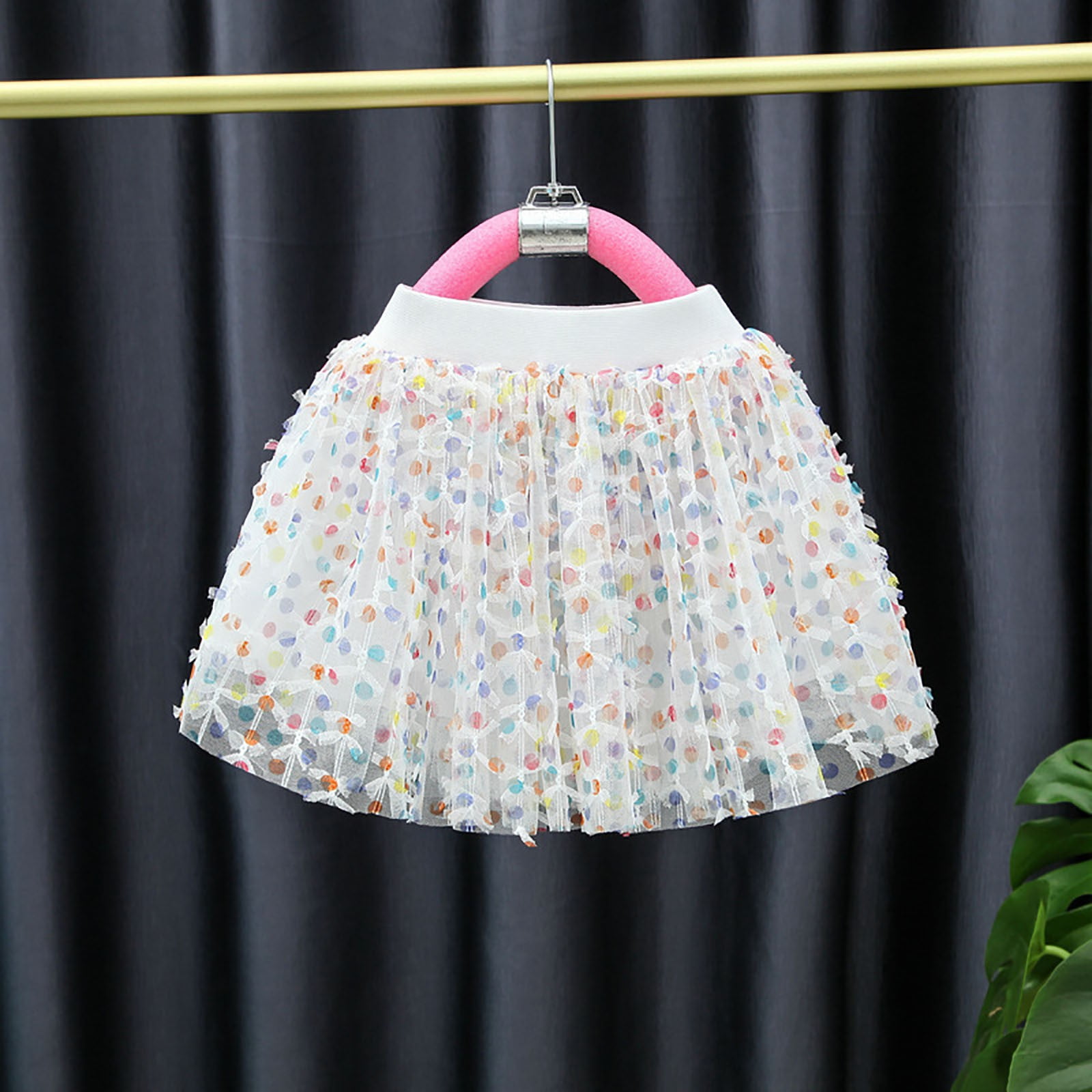 XIMIN Girl's Tulle Tutu Skirt - Lightweight Mesh Skirt with Colorful ...