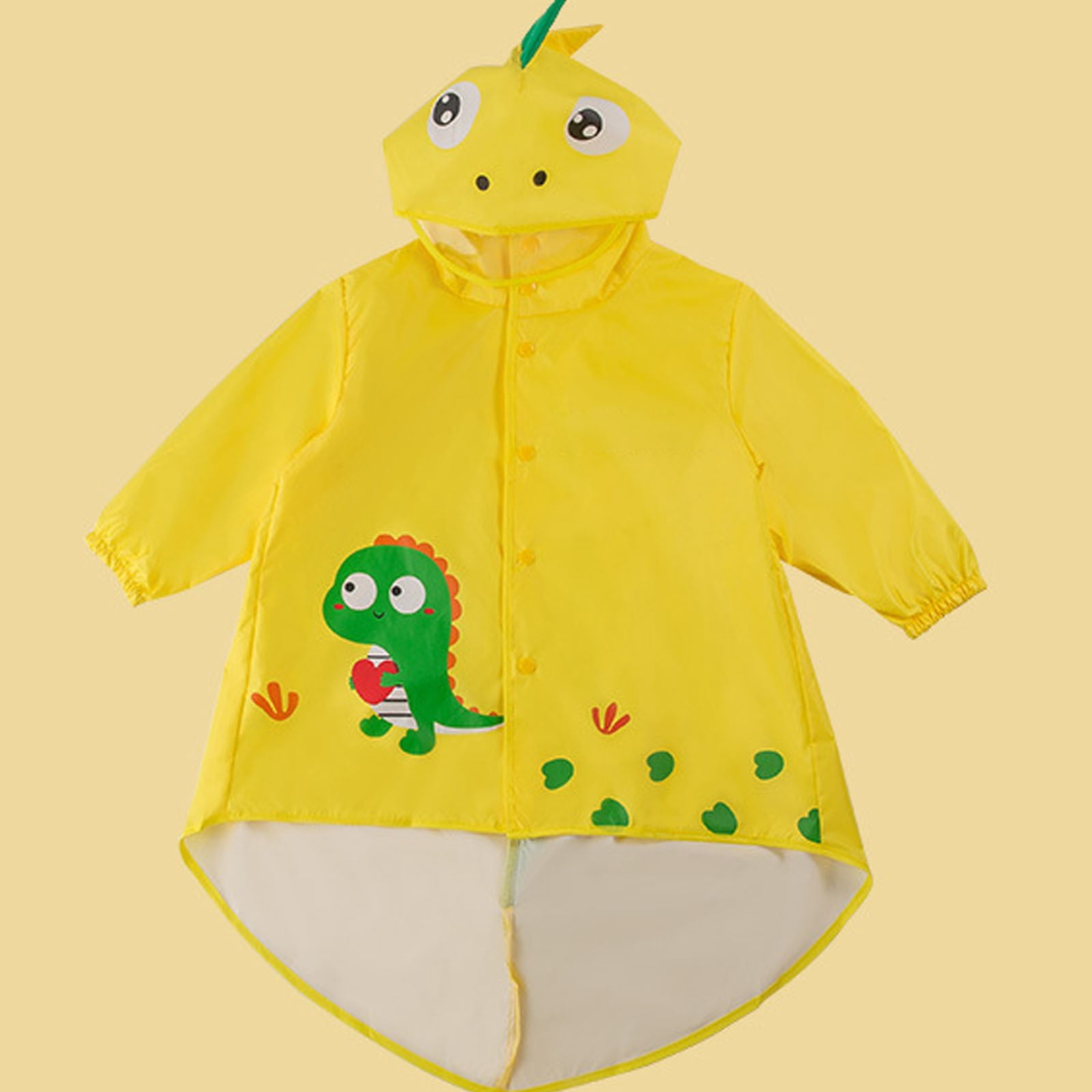 XIMIN Kid's Raincoat Cape Style Elementary Opaque Dinosaur Printed ...